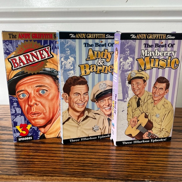 Media | The Andy Griffith Show 3 Vhs Best Of Barney Andy Barney ...